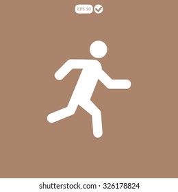 Running Man Icon Stock Vector (Royalty Free) 326178824 | Shutterstock