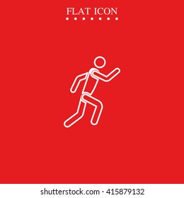 Running Man Icon Stock Vector (Royalty Free) 415879132 | Shutterstock
