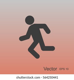 Running Man Icon Stock Vector (Royalty Free) 564250441 | Shutterstock