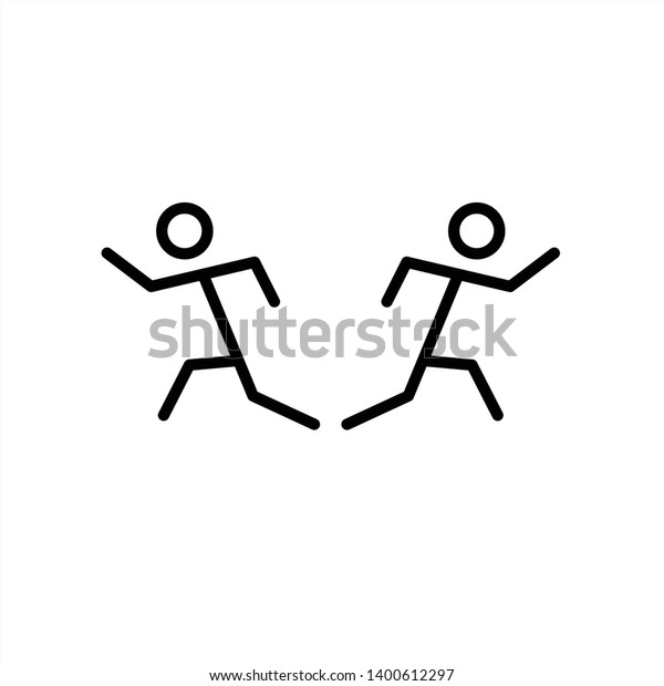 Running Man Line Iconvector Best Line Stock Vector (Royalty Free ...