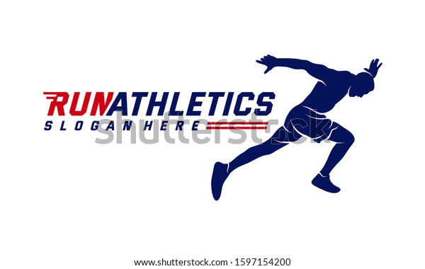 Running Man silhouette Logo Designs Vector, Marathon logo template ...