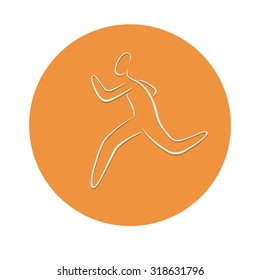 Running Man Symbol Stock Vector (Royalty Free) 318631796 | Shutterstock