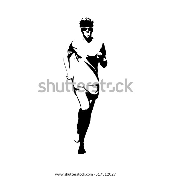 Running Man Vector Isolated Illustration Sport 库存矢量图（免版税）517312027 ...
