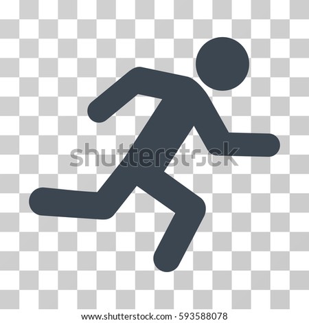 Running Man Vector Pictogram Illustration Style 스톡 벡터(사용료 없음) 593588078 ...