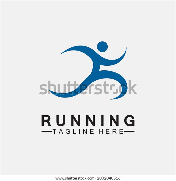 Running People Logo Symbol Vector Illustration Stock Vector (Royalty ...