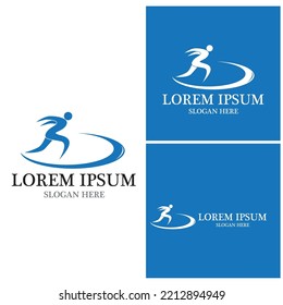 Running People Logo Vector Template Stock Vector (Royalty Free ...