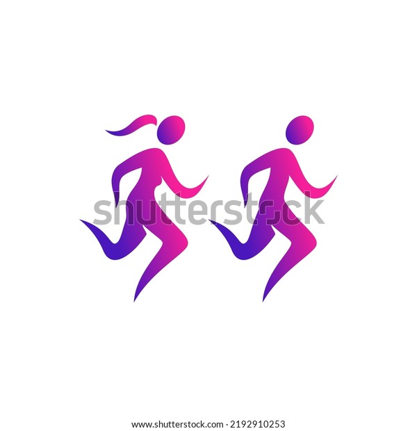 Running Person Icon Vector Stock Illustration Stock Vector (Royalty ...