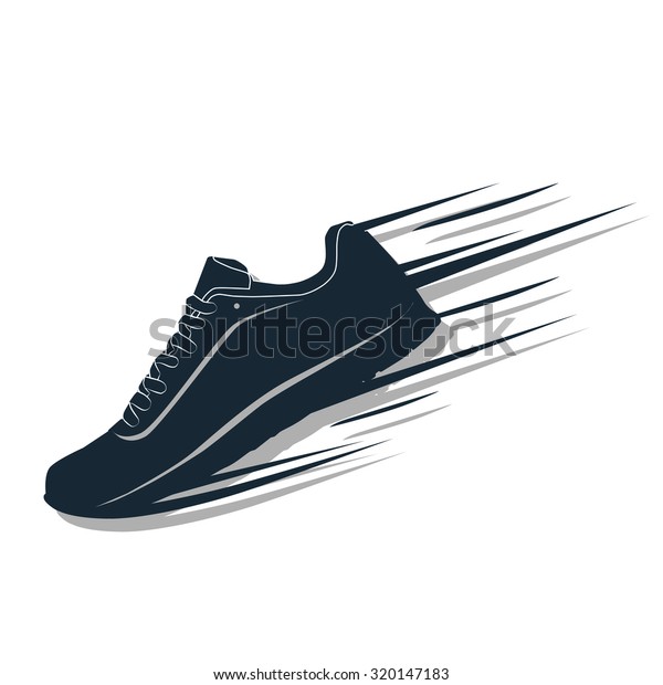 Running Shoe Symbol Vector Illustration Stock Vector (Royalty Free ...