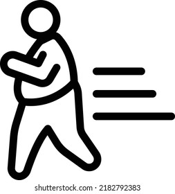 Running Vector Illustration On Transparent Background Stock Vector ...