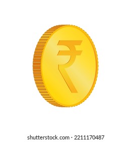 Rupee 3d Isometric Physical Coins Currency Stock Vector (Royalty Free ...