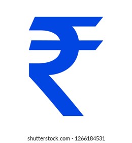 Rupee Symbol Vector Illustration Stock Vector (Royalty Free) 1266184531 ...