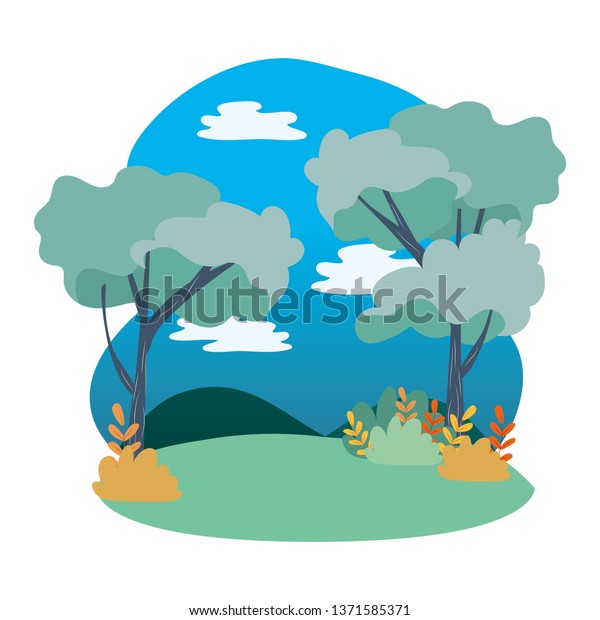 Rural Landscape Icon Stock Vector (Royalty Free) 1371585371 | Shutterstock