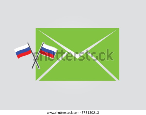 Russia Mail Attachment Stock Vector (Royalty Free) 573130213 | Shutterstock