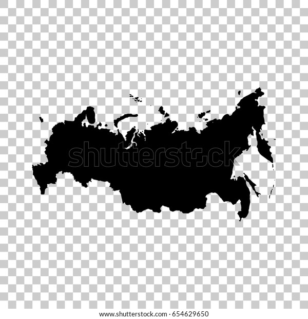 Russia Map Isolated On Transparent Background Stock Vector (Royalty ...