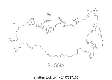 12,346 Russia outline icon Images, Stock Photos & Vectors | Shutterstock