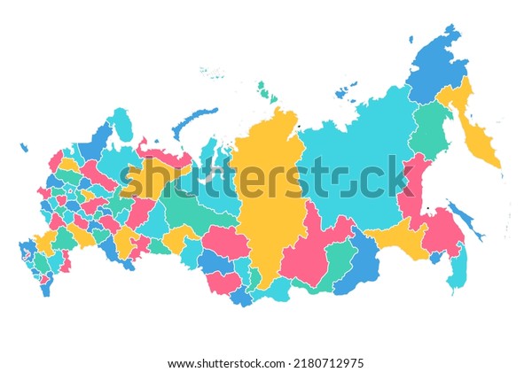 Russia Map World Map International Vector Stock Vector (Royalty Free ...