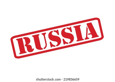 Russia Red Rubber Stamp Vector Over Stock Vector (Royalty Free ...