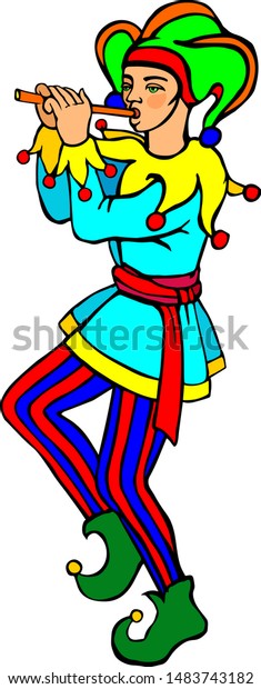 Russian Buffoon Pipe Vector Illustration Stock Vector (Royalty Free ...