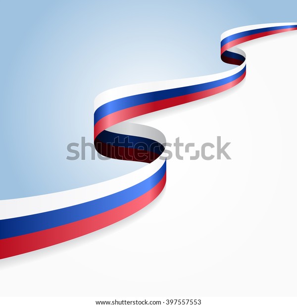 Russian Flag Wavy Abstract Background Vector Stock Vector (Royalty Free ...