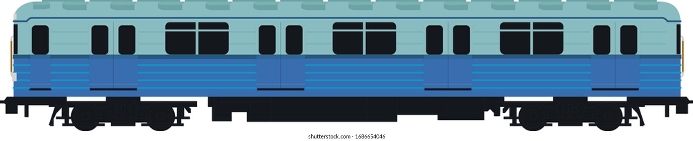 Russian Metro Train Moscow Vector Illustration Stock Vector (Royalty ...