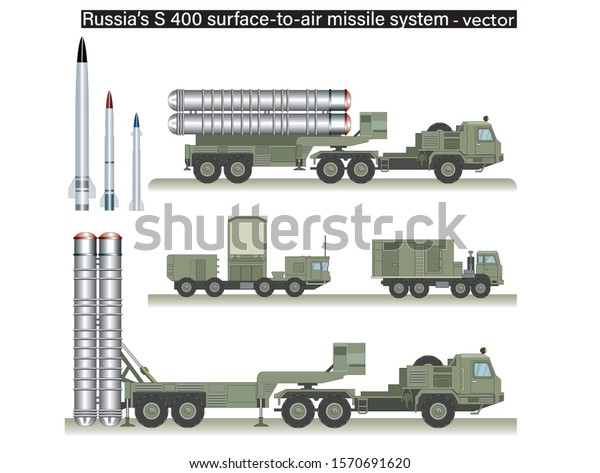 Russian Missile System S400 S300 S500 스톡 벡터(로열티 프리) 1570691620 ...