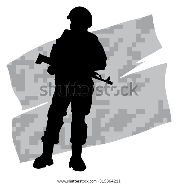 Russian Soldier Modern Equipment Stock Vector (Royalty Free) 315364211 ...