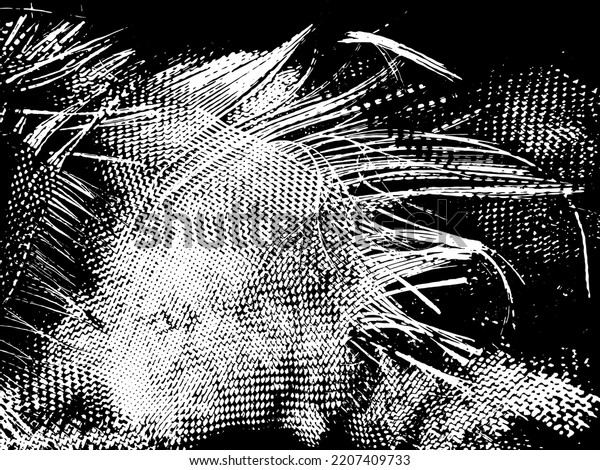 Rusty Grunge Fabric Texture Aggressive Damaged Stock Vector (Royalty ...