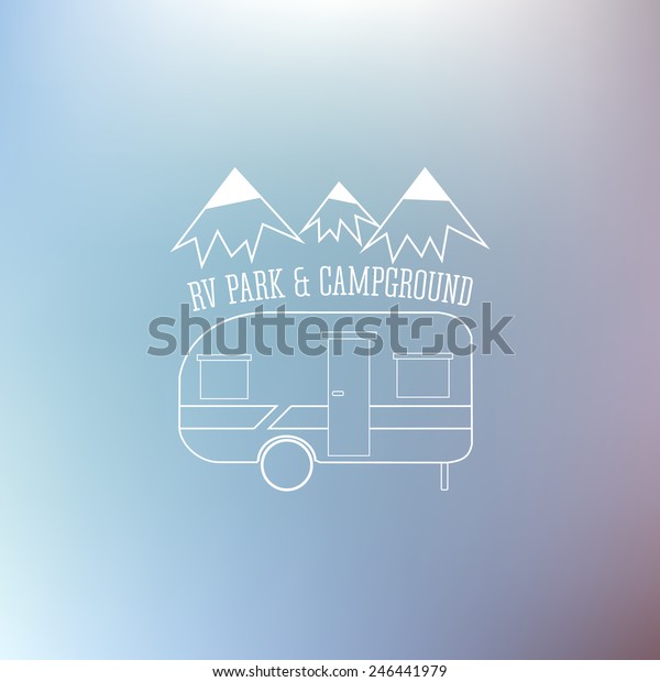 Rv Caravan Park Template Can Be Stock Vector (Royalty Free) 246441979 ...