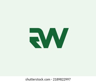 Rw Logo Design Vector Template Stock Vector (Royalty Free) 2189822997 ...