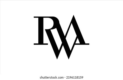 Rwa Logo Design Vector Icon Stock Vector (Royalty Free) 2196118159 ...