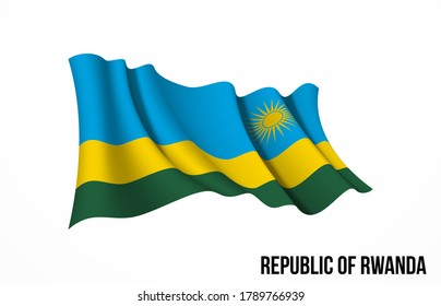 Rwanda Flag State Symbol Isolated On Stock Vector (Royalty Free ...