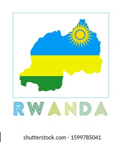 Rwanda Logo Map Rwanda Country Name Stock Vector (Royalty Free ...