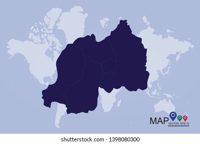 Ice Cold Blue Germany Map Low Stock Vector (Royalty Free) 1347308501 ...