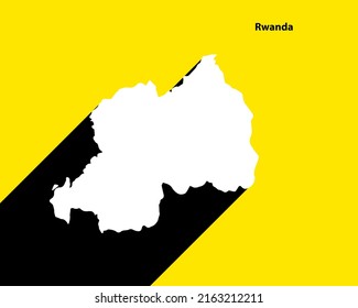 Rwanda Map On Retro Poster Long Stock Vector (Royalty Free) 2163212211 ...
