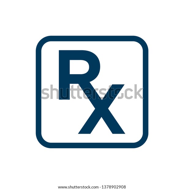 Rx Medical Icon Vector Stock Vector (Royalty Free) 1378902908 ...