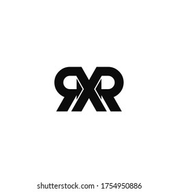 Rxr Letter Original Monogram Logo Design Stock Vector (Royalty Free ...