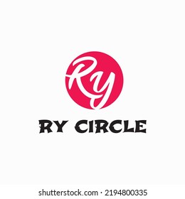 Ry Letter Circle Logo Vector Image Stock Vector (Royalty Free ...