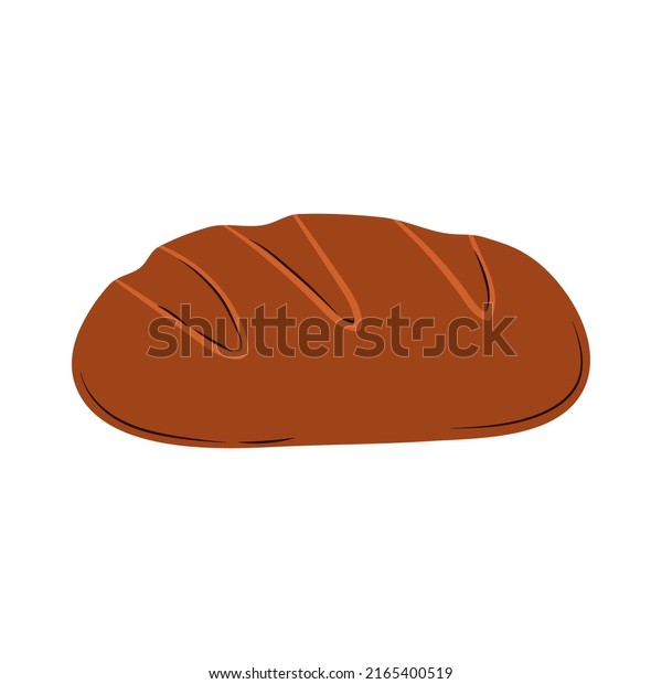 Rye Bread Vector Flat Illustration Cartoon Stock Vector (Royalty Free ...