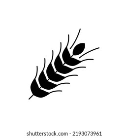 Rye Icon Black Flat Glyph Filled Stock Vector (Royalty Free) 2193073961 ...