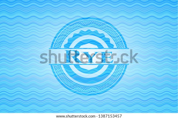 Rye Water Wave Representation Emblem Background Stock Vector (Royalty ...