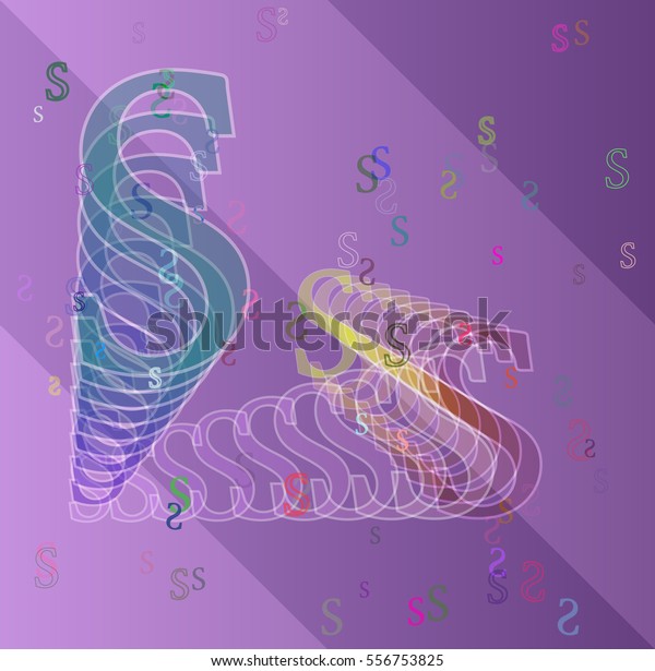 S Alphabet Art Texture Stock Vector (Royalty Free) 556753825 | Shutterstock