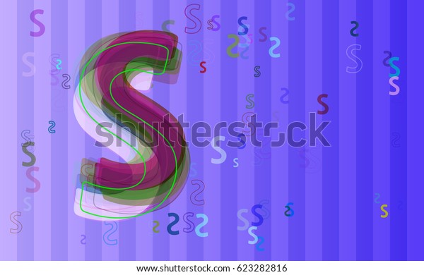 S Alphabet Background Art Stock Vector (Royalty Free) 623282816 ...