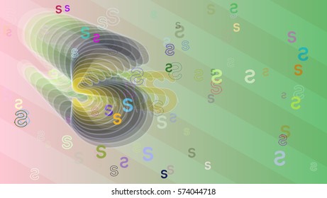 S Alphabet Background Design Stock Vector (Royalty Free) 574044718 ...