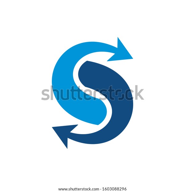 S Arrow Logo Can Be Used Stock Vector (Royalty Free) 1603088296