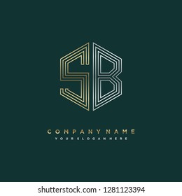 S B Initial Letter Modern Logo Stock Vector (Royalty Free) 1281123394 ...