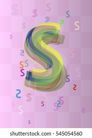 S Between Alphabet Overlap Pleasing Idea Stock Vector (Royalty Free ...
