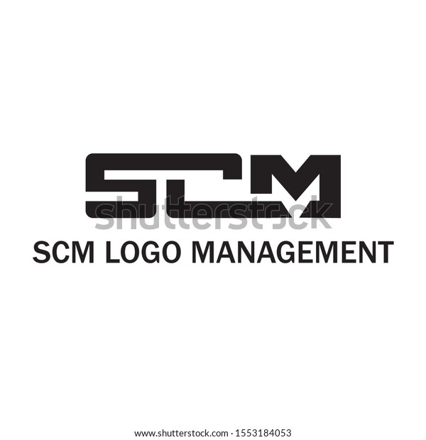 S C M Logo Management Design Stock Vector (Royalty Free) 1553184053 ...