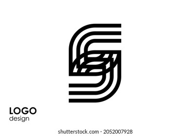 S Creative Logo Black White Stock Vector (Royalty Free) 2052007928 ...