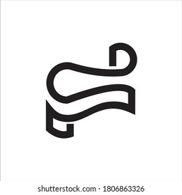 S Creative Logo White Black Stock Vector (Royalty Free) 1806863326 ...