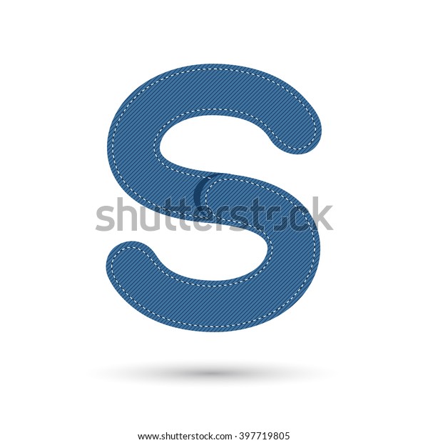 S Font Vector Blue Jeans On: เวกเตอร์สต็อก (ปลอดค่าลิขสิทธิ์) 397719805 ...